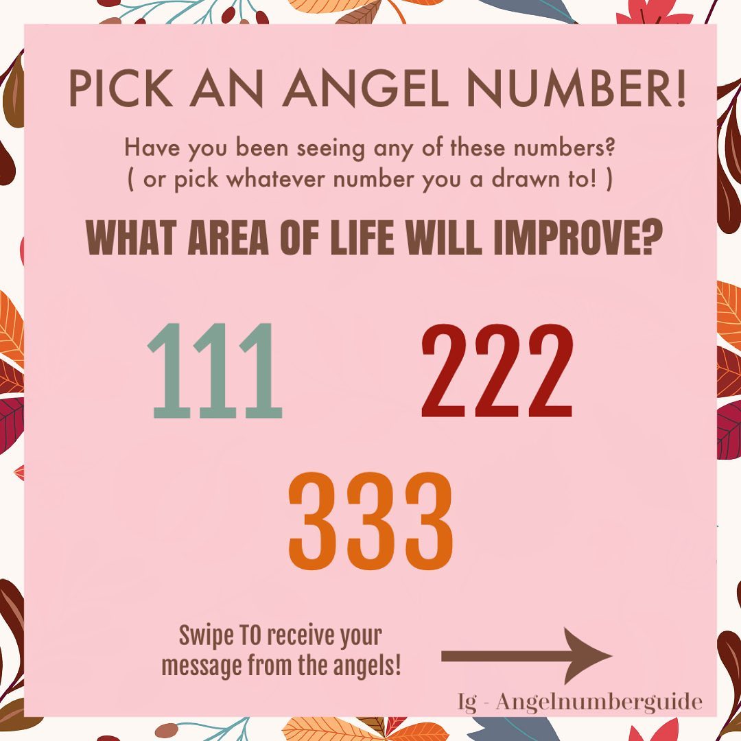 PICK AN ANGEL NUMBER: What area of life will improve? – Love Exists Visions